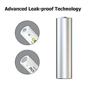 Deleepow Rechargeable AA Batteries Nimh 3300mAh 1.2V Batteries Double A Rechargeable High Capacity 1200 Cycles Pack of 8