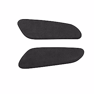 Toworldit Alcantara + ABS Material Center Console Armrest Box L/R Cover Trim Sticker Compatible with BMW Mini Cooper F60 2018-2020 (Black Gray)