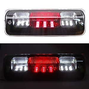 Youxmoto Fit for Ford F150 2004-2008 LED 3rd Brake Light,Fit for Ford Explorer Sport Trac 2007-2010,Fit for Lincoln Mark 2006-2008 LT High Mount Stop Light Cargo Light (Black Housing Clear Lens)