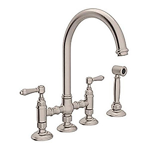 ROHL A1461LMWSSTN-2 Kitchen FAUCETS, 4.75 x 17.00 x 11.00 inches, Satin Nickel