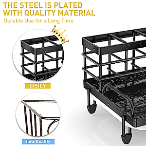 Cisily Sponge Holder Kitchen Sink Caddy Organizer, Rustproof Sponge Holder for Kitchen Sink, Non-Slip Soap Dish Dispenser Brush Holder Storage, Home & Kitchen Essentials Accessories（Matte Black）