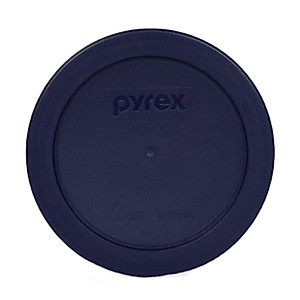 Pyrex Blue 2 Cup Round Storage Cover #7200-PC for Glass Bowls 6-Pack