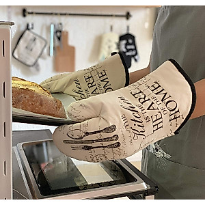 GREVY Quilted Cotton Pot Holders with Pocket Heat Resistant Oven Mitts for Cooking or Baking,7x9,Set of 4 (4 PCS Kitchen Sets)