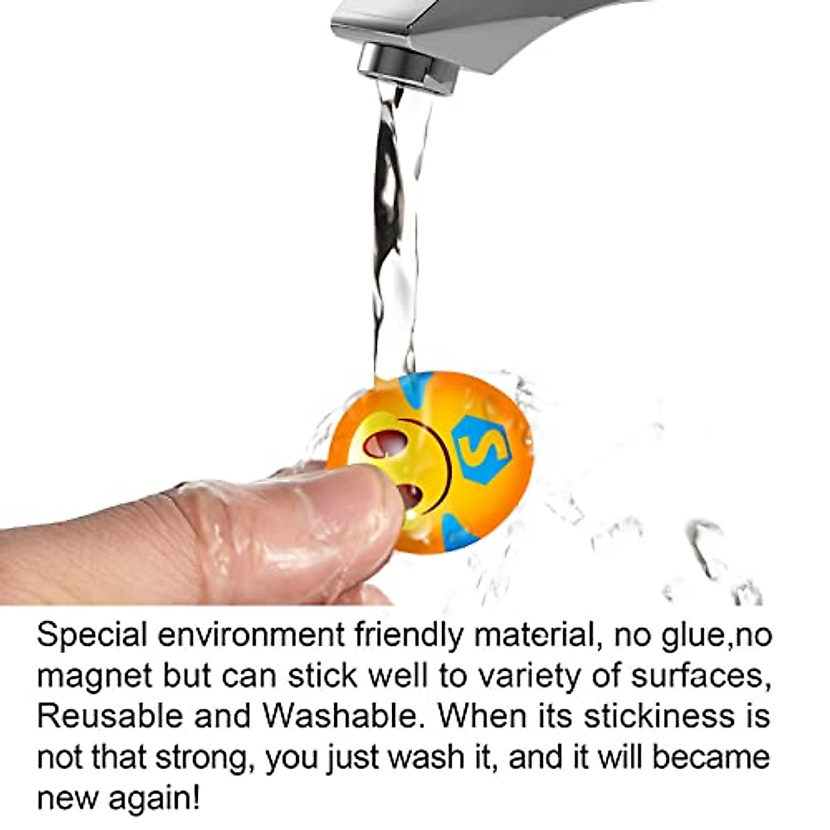 MORCART 84pcs Resuable Emoji Funny Icons Stickers Decorative Drink Marker, Party Gift, Personalized Your Life, Removable & Washable