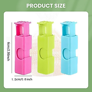 wanh Bread Bag Clips Reusable,Snack Bread Wrapper Sealing Clip to Keep Bread Fresh, Bread Ties Bag Closures Closer Cinchers,Squeeze and Lock Bread Clips for Food Storage (8Pcs Pink)