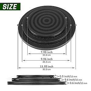 8" Bonsai Turntable Heavy Duty Rotating Garden Swivel Stand for Easy Trimming and Displaying Potted Plant