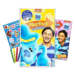 Blue's Clues 11" Mini Backpack School Supplies For Boys, Girls ~ 3 Pc Bundle With Small Blue's Clues School Bag, 200+ Highlights Stickers and More