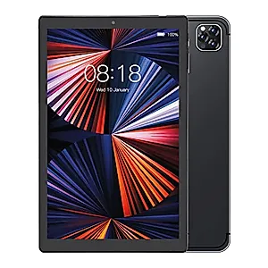 Luqeeg 10.1 Inch Tablet, 1080P Full HD Tablet, 1080x1920 IPS Touchscreen, 11, 4GB+64GB, 8MP+13MP, Type C, 8000mAh Fast Charging Battery