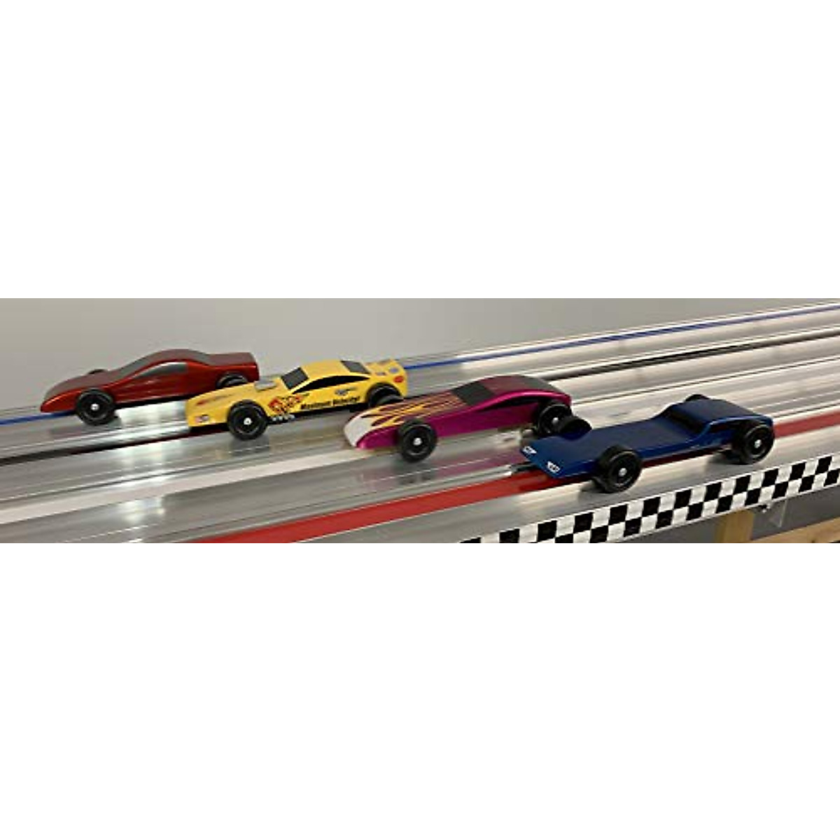 Maximum Velocity Derby Car Kits, Shaped | Bulk Pack (12) | Pre-Shaped Pine Block Kits Includes Wheels & Axles | Pinewood Car Kits