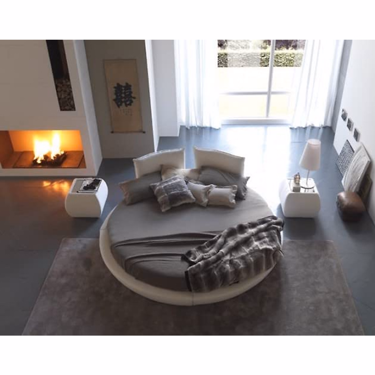 Mielmoon Round Mattress (86" Diameter) Luxury King - Premium Gel Memory Foam Layer - Round Bed Mattress USA (King 10")