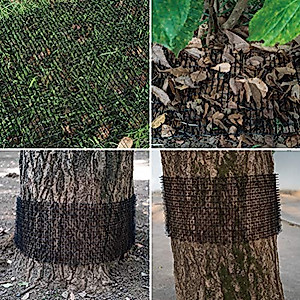 Dorgerove 13ft Prickle Strip Dig Stopper, Garden Scat Spike Mat with 20 Extra Heavy Duty Metal Staples (Weather Resistant, Humane Pet and Wildlife Deterrent from Digging)