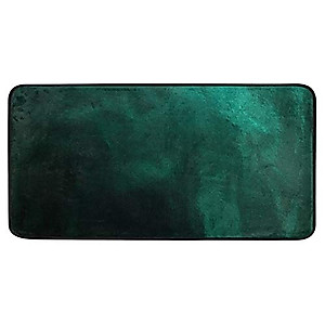 Qilmy Hunter Green Rug Non-Slip Large Rugs Soft Comfort Area Rug Home Decorative Floor Mat Carpets for Living Room Bathroom Dining Room Bedroom Dormitory-39X20 Inch