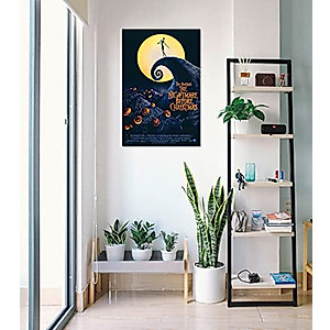 Tim Burton's The Nightmare Before Christmas - Movie Poster (Regular Style - White) (Size: 24 x 36 inches)