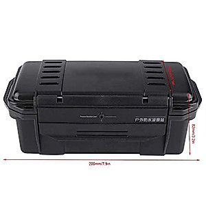 Outdoor Shockproof AntiPressure Airtight Survival Case Waterproof Container Storage Carry Box Sealed Case Fishing Carry Box (C) everyday carry waterproof box
