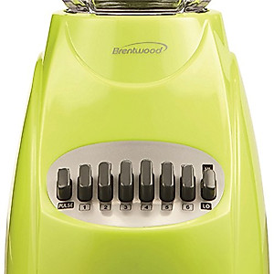Brentwood JB-220G 12-Speed + Pulse Blender, Lime Green