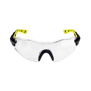 SafetyPlus Anti-Fog Safety Glasses (Clear Lens) SPG801CL-AF, ANSI Z87.1, Scratch Resistant, Wrap Around Lens, Adjustable Temple & Hinges, UV Protection, Case & Strap Included