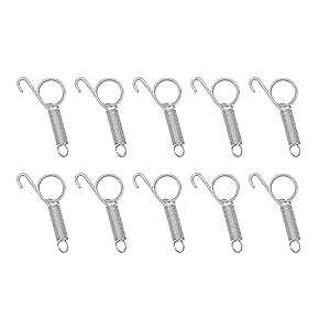 10 Pack Rabbit Cages Door Metal Finger Spring Latch Hook Multi-Functional Pet Cages Door Spring Latch for Fixing Small Animal, Rabbit, Dog, Cat, Parrot, Guinea Pig,Squirrel, Pet Cage Door