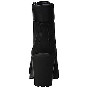 Timberland Women's Allington 6-Inch Lace-Up Boots, Black Nubuck, 8