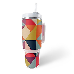 MightySkins Skin Compatible With Stanley The Quencher H2.0 FlowState 40 Oz Tumbler - Bright And Happy | Protective, Durable, and Unique Vinyl Decal wrap cover | Easy To Apply, Remove, and Change Style