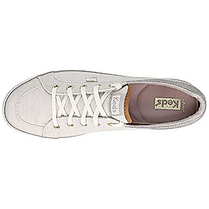 Keds Center 2 Lace Up, Sneaker Womens, Grey Stripe Canvas , 7 Medium
