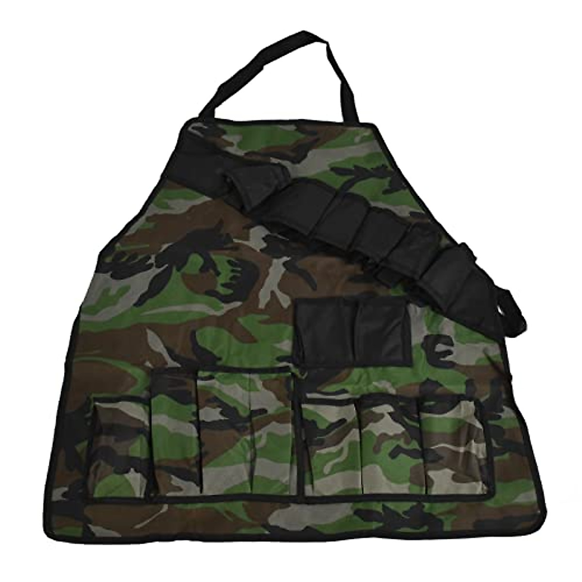 RvSky Garden supplies BBQ Apron Oxford Cloth Lightweight Kitchen Chef Grilling Apron for BBQ Grilling Cooking(军绿色)