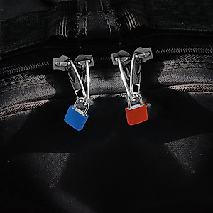 Prasacco 4pcs Suitcase Locks with Keys,Padlock with Keys ABS Plastic Covered Copper Luggage Locks Small lock for Home School Classroom Matching Game