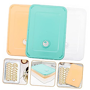 Abaodam 3pcs Boxes Dumpling Storage Box Dumplings Storage Box Pp