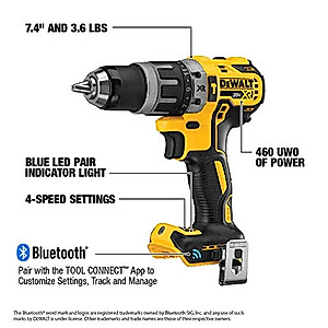 DEWALT DCD797B 20V Max* XR Tool Connect COMPACT Hammerdrill (Tool Only)