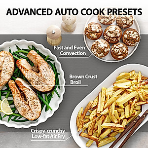 TOSHIBA Air Fryer Combo 8-in-1 Countertop Microwave Oven, Convection, Broil, Odor removal, Mute Function, 12.4" Position Memory Turntable with 1.0 Cu.ft, Black stainless steel, ML2-EC10SA(BS)