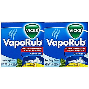 Vicks VapoRub Topical Cough Suppressant Ointment - 1.76 oz - 2 pk