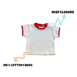 My Cotton Baby Mc Donald's Cotton Baby Salopette, Jumpsuit With Tshirt For Newborns & Infants - 2 Pack Cotton Baby Romper For Unisex, Multicolor, 9-12 Months