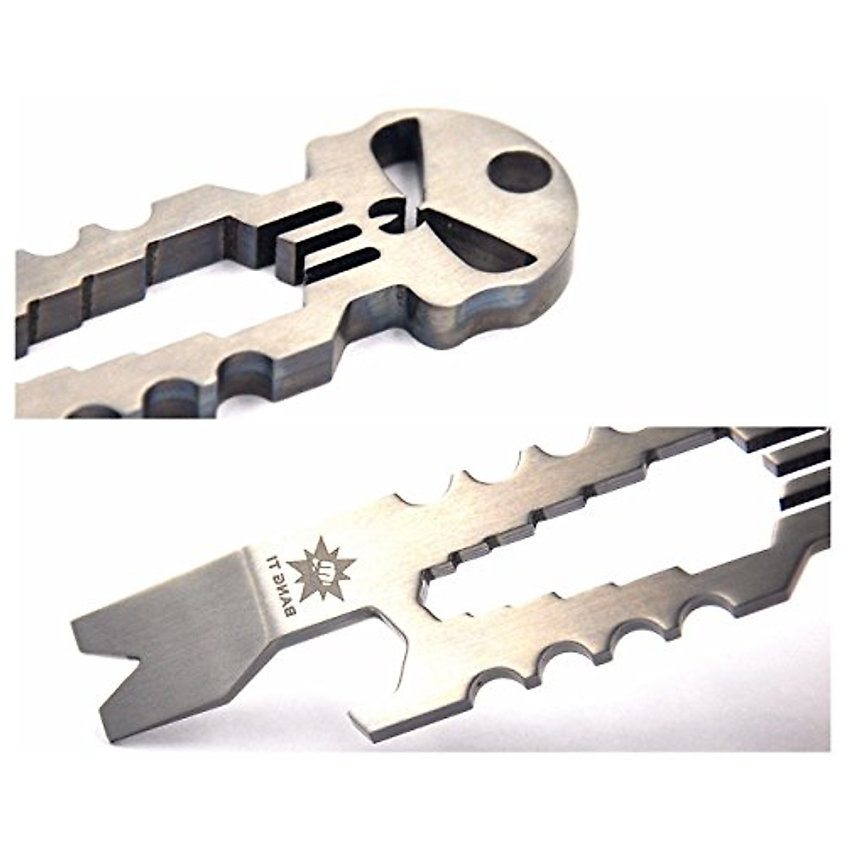 BANG TI Titanium Punisher Bottle Opener Pocket Pry Bar Multi Key Chain Tool
