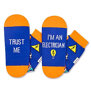 HAPPYPOP Unisex Electrician Socks Electrician Gifts For Men Electrical Engineering Gifts Professional Electricians Gifts