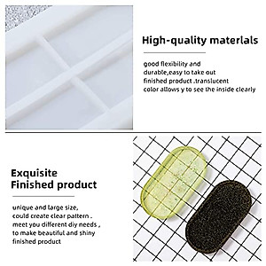 DIY Tray Silicone Resin Mold, Oval Epoxy Resin Casting Mold, Craft Jewelry Making Tools, Jewelry Plate Dish Casting Mold for Crafts Supplies