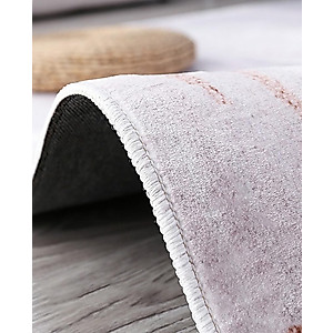 Bohemian Tribal Black Beige Washable Soft Wool Area Rugs for Living Room Bedroom Non Shedding Moroccan Southwest Carpet Under Dining Table Lux Home Office Floor Rug 6x10