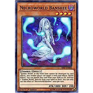 Yu-Gi-Oh! - Necroworld Banshee - SR07-EN002 - Super Rare - 1st Edition - Structure Deck: Zombie Horde