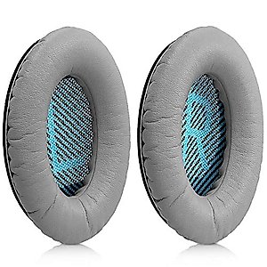 MMOBIEL Ear Pads Cushions Earpad Compatible with Bose QuietComfort Headset QC2 QC15 QC25 QC35 AE2 AE2i AE2 AE2-W (Grey)