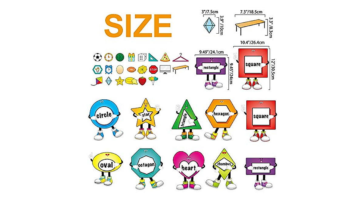 Shapes Bulletin Board Set for Classroom & Preschool Learning
