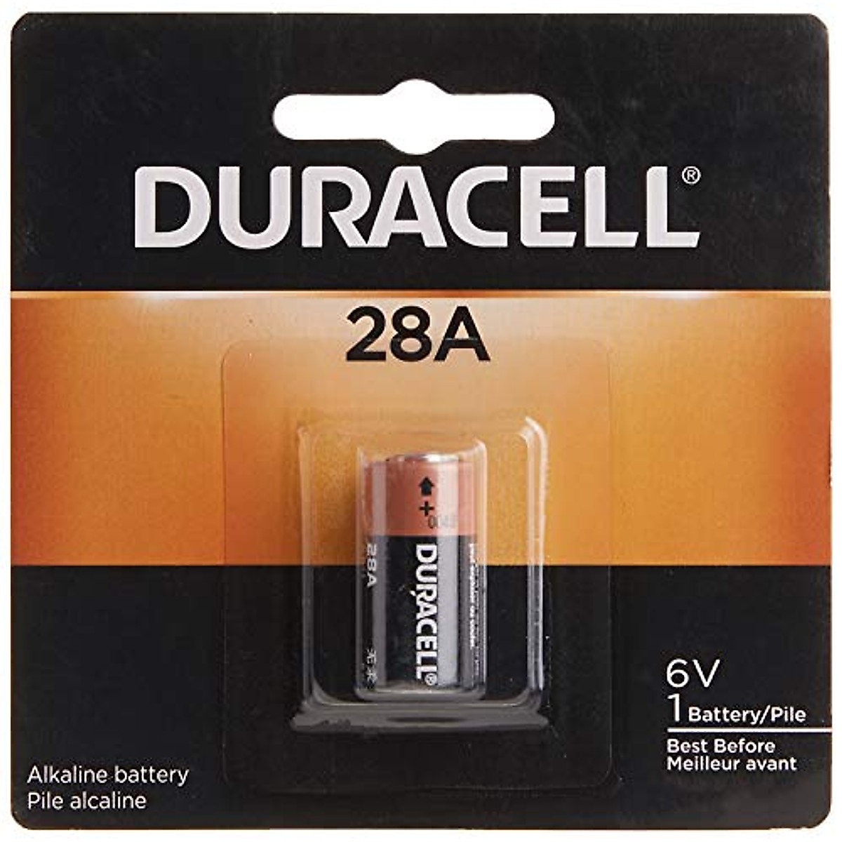 Duracell - 28A Alkaline Batteries - long lasting, 6 Volt specialty battery for household and business - 1 count
