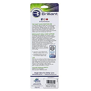 Brilliant Expectant Mom Toothbrush- Extra Soft Toothbrush, 360 Round Head Tooth Brush for Sensitive Teeth and Sensitive Bleeding Gums for Pregnant Moms, Pregnancy Must Haves, White-Lilac-Aqua, 3 Count