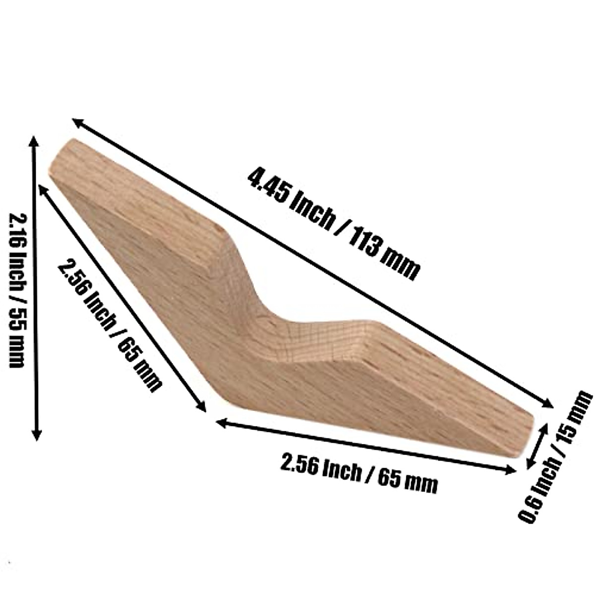 Mcredy Book Page Holder,Thumb Finger Book Page Holders for Reading,Wood Bookmark Book Holder Light Weight Book Opener Tool