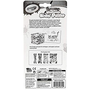 Crayola Washable Kids Paint Set & Paintbrush, Painting Supplies, 18 Count