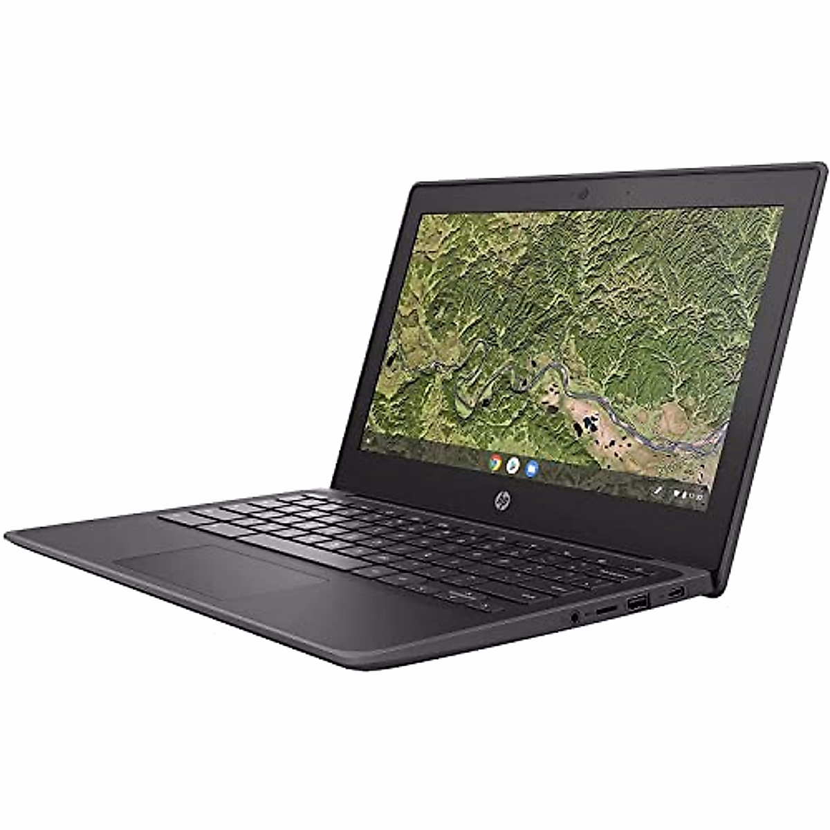 HP 2022 Newest Chromebook Laptop Student Business, 11.6" HD Display, AMD A4-9120C Processor (Up to 2.4GHz), 4GB RAM, 32GB eMMC,HD Webcam,WiFi 5, Bluetooth, Long Battery Life, Chrome OS +MarxsolCables