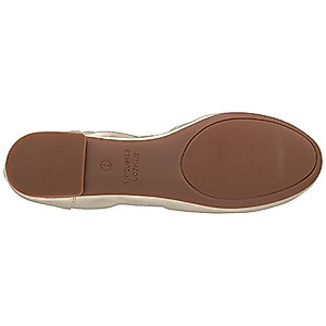 Amazon Essentials Women's Belice Ballet Flat, Gold, 9