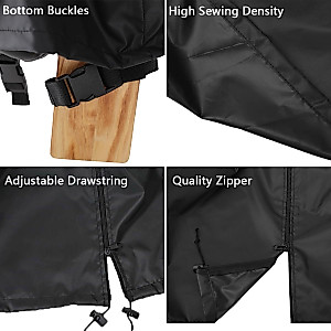 Kids Wooden Outdoor Double Chaise Lounge Cover, Waterproof Pool or Patio Lounge Chair Cover for Kids or Pets Wooden Outdoor Double Chaise Lounge with Cup Holders, 34"L x 37"W x 35"H