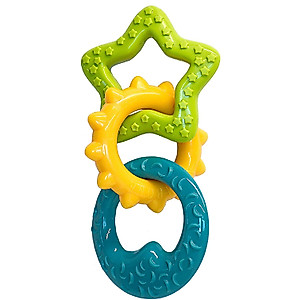 (3 Pack) Nylabone Just For Puppies Triple Teething Ring Chew Toy