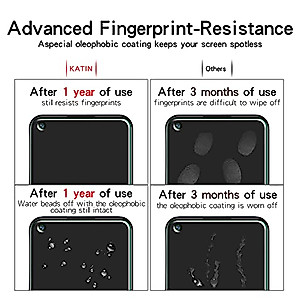 KATIN [2-Pack] For OnePlus Nord N100 [with Camera hole] Tempered Glass Screen Protector Anti Scratch, Bubble Free, 9H Hardness, Easy to Install, Case Friendly