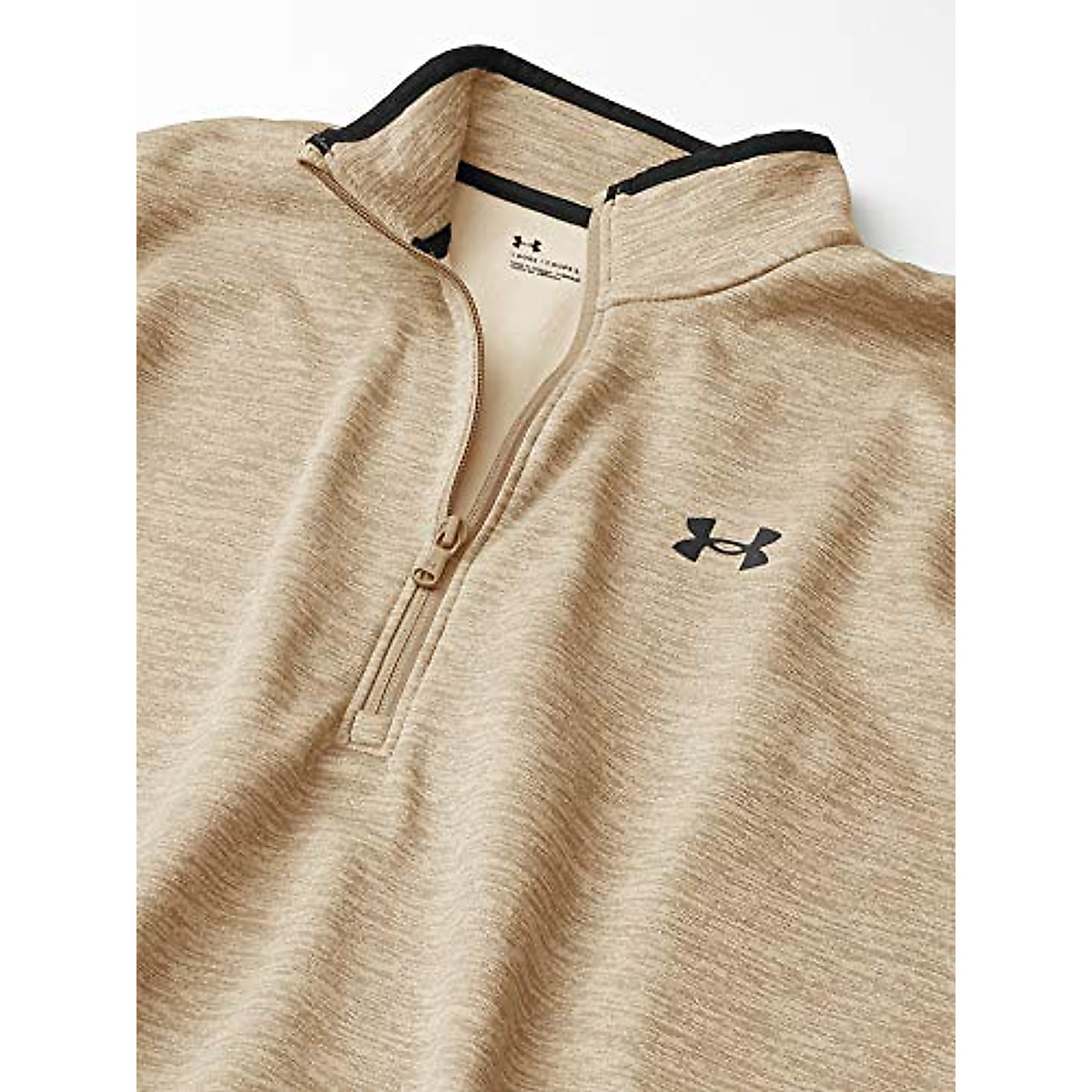 Under Armour Armour Fleece 1/2 Zip, Highland Buff (200)/Black, Small
