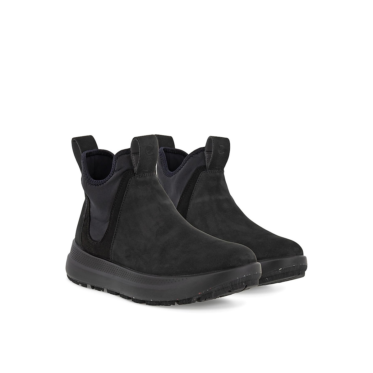 ECCO Women's Solice Gore-TEX Waterproof Chelsea Boot, Black Nubuck, 10-10.5