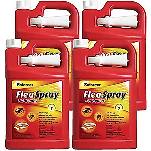 Enforcer Flea Spray for Homes - 1 gal (Case of 4) - EFSH128 - Prevents Flea Investation for up to 7 Months from Hatching Fleas